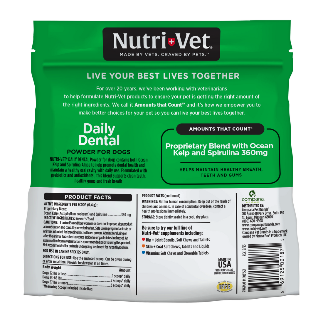 Daily Dental Powder for Dogs | Nutri-Vet