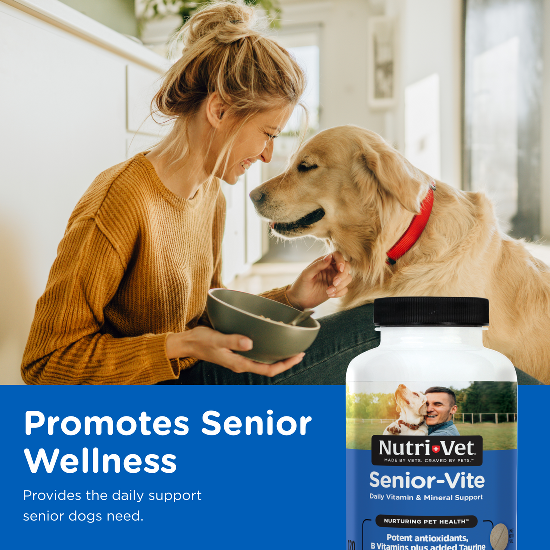 Senior-Vite Chewable Tablets | Dog Vitamins | Nutri-Vet