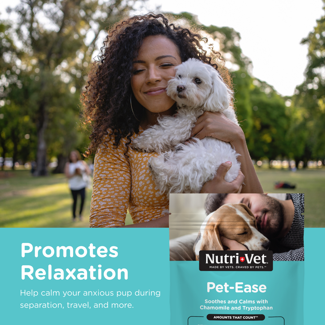Pet-Ease Calming Soft Chews | Dog Anxiety Supplement | Nutri-Vet