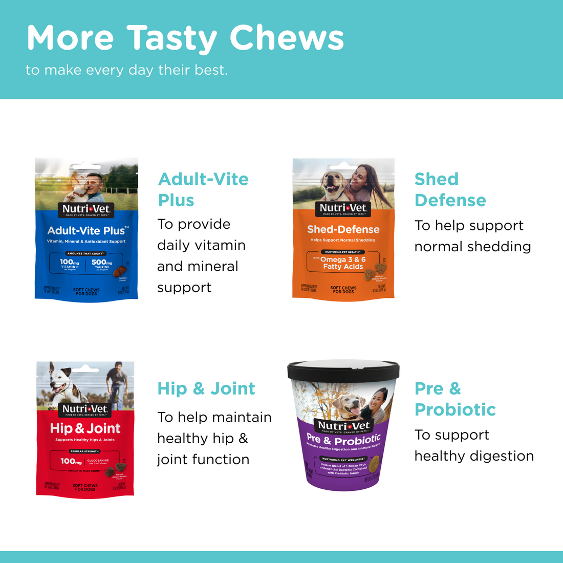 Pet-Ease Calming Soft Chews | Dog Anxiety Supplement | Nutri-Vet